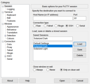 Configure color theme for putty – Haifeng's Blog