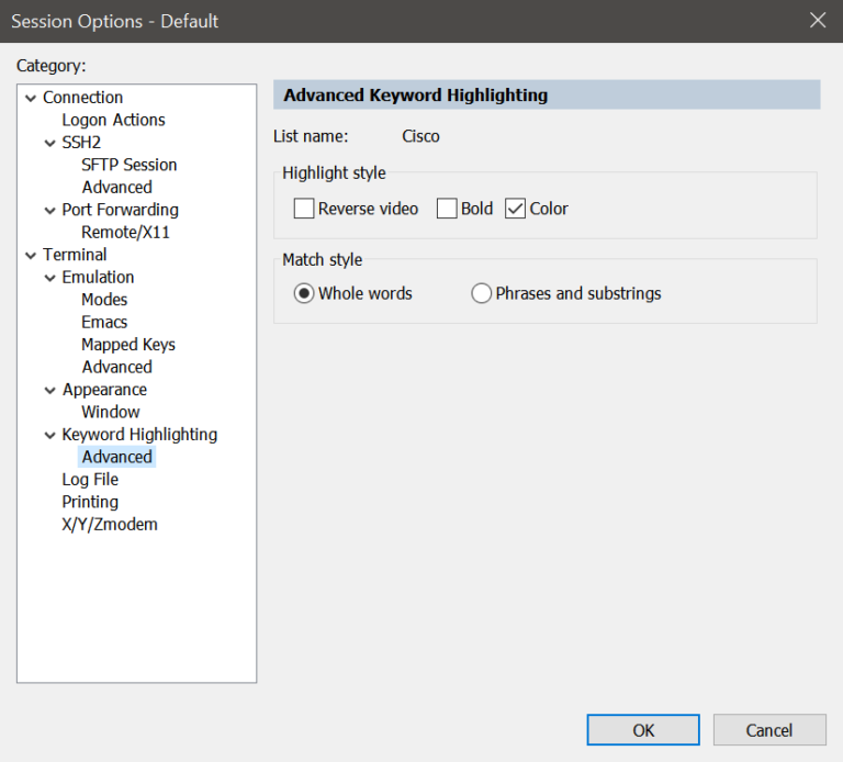 GitHub - nigr0mante/SecureCRT-Cisco-Keywords: A little .ini file for ...